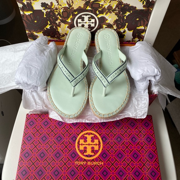 Tory Burch | Shoes | Tory Burch Ribbon Thong Espadrille Butter Meadow ...